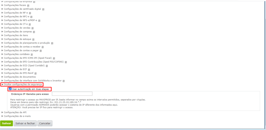 Como configurar a autenticação em duas etapas? - Maxiprod