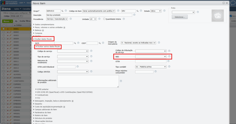 NBS: como obter e cadastrar - Maxiprod